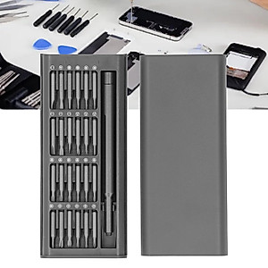 Precision Screwdriver Set Mini Electric Screwdriver with 24 CVS Bits Magnetic Repair Tool Kit for Mobile Phone, Computer, PC, Laptop, Phone, , Tablet, Home DIY