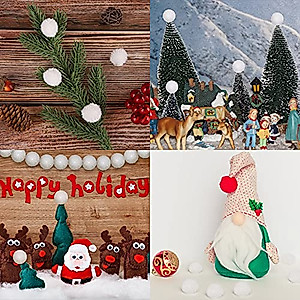 Syhood 20 Pieces Yarn Pom Poms Christmas Yarn Pom Poms Pom Pom Balls for DIY Handmade Crafts Home Christmas Thanksgiving Party Holiday Hanging Decorations (, 1.5 Inch)