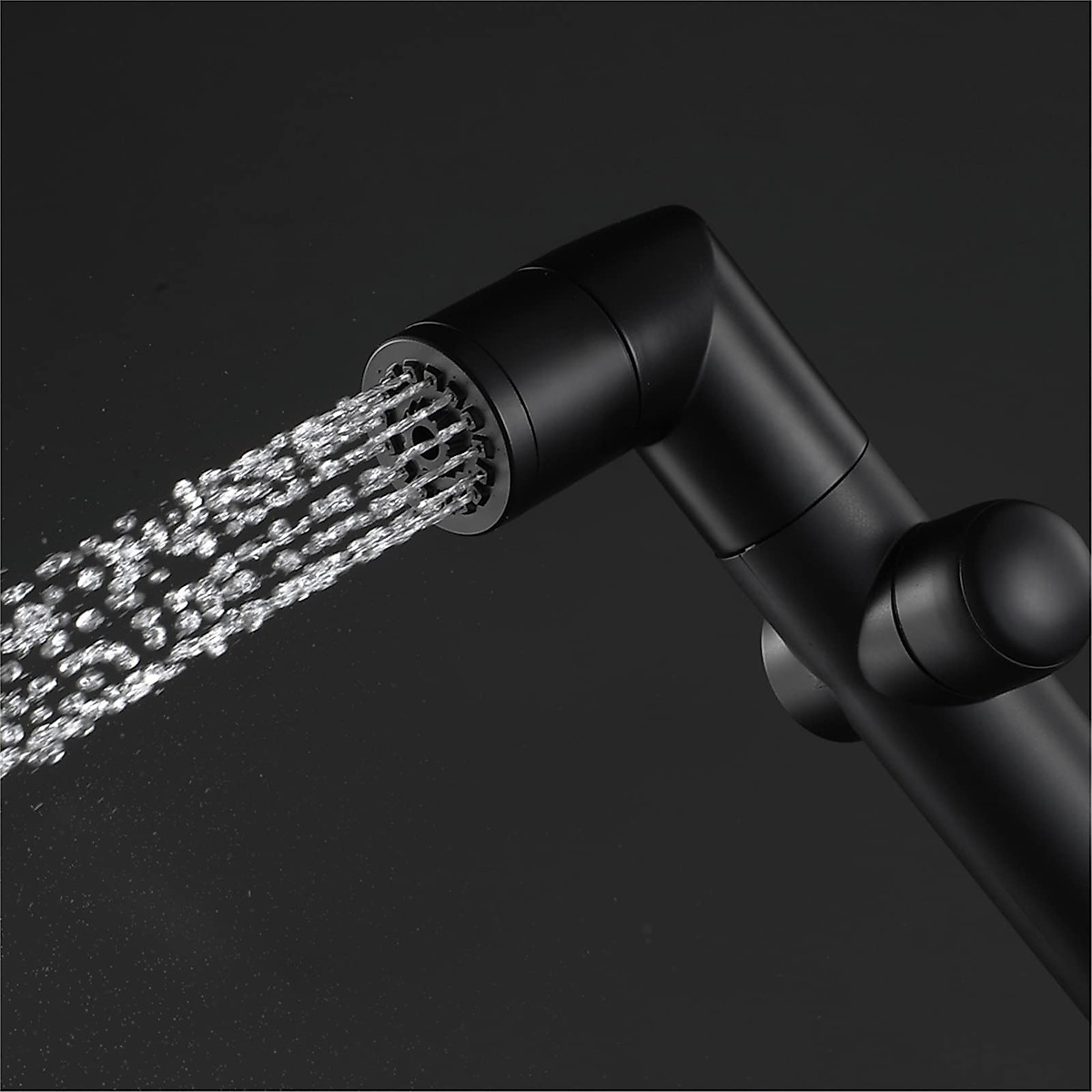 Bidet Sprayer for Toilet, Stainless Steel Handheld Bidet Toilet Sprayer Set with Hose, Easy Install, Perfect for Personal Hygiene,Black (Color : Black with Angle Valve)