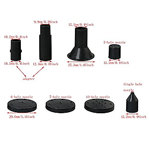 Bird Bath Fountains Accessories DGBRSM Garden Waterfall Fountain Pool Pond Bird Bath Solar Panel Powered Fountain Water Pump Parts Garden Supplies 5pcs Nozzles and 3pcs Adapters Kit