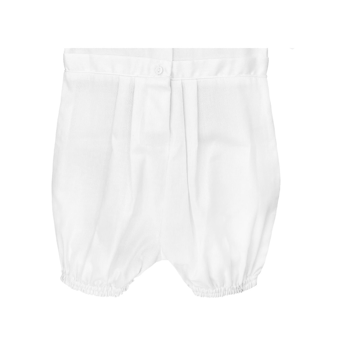 Petit Ami Baby Boys' Pique Christening Knicker with Hat, 12 Months, White