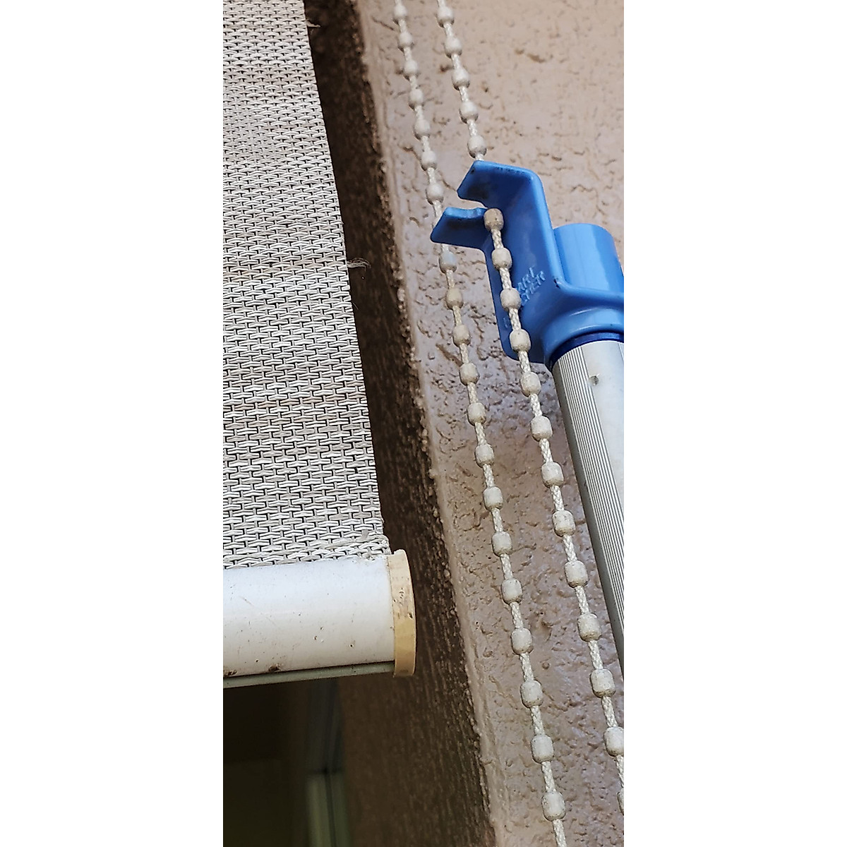 SMART REACHER Extension Pole Hook Attachment-Open/Close Plantation Shutter Louvers-Window Blinds/Shades-Ceiling Fan Pull Cord/Bead Chain-AC Vent-Hang String Lights-Baskets-Feeders-(Pole Not Included)