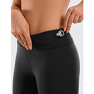 CRZ YOGA Women's Naked Feeling Biker Shorts - 8 Inches High Waisted Yoga Workout Gym Running Spandex Shorts Black Small