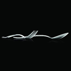 Gourmet Settings 20-Piece Silverware Soprano Collection Polished Stainless Steel Flatware Sets, Service for 4, Kitchen Cutlery Utensil Knife/Fork/Spoons, Dishwasher Safe