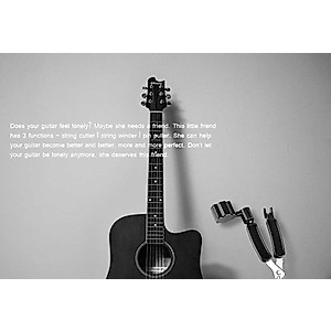 Guitar String Winder Cutter Pin Puller - 3 In 1 Multifunctional Guitar Maintenance Tool/String Peg Winder + String Cutter + Pin Puller Instrument Accessories (Style-A)