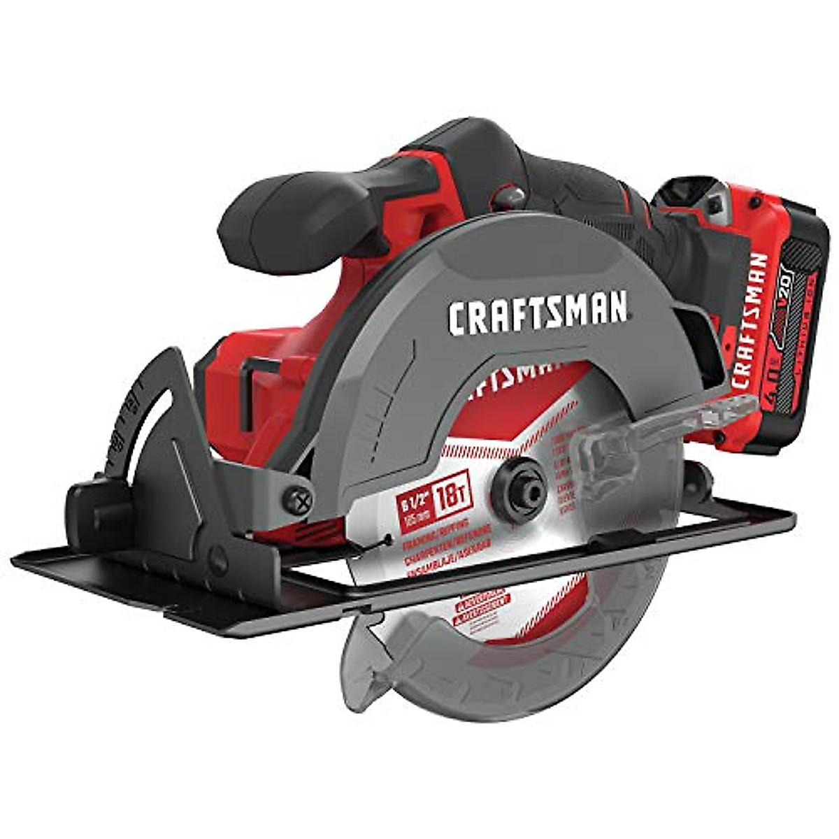 CRAFTSMAN V20* 6-1/2-Inch Cordless Circular Saw Kit (CMCS500M1)