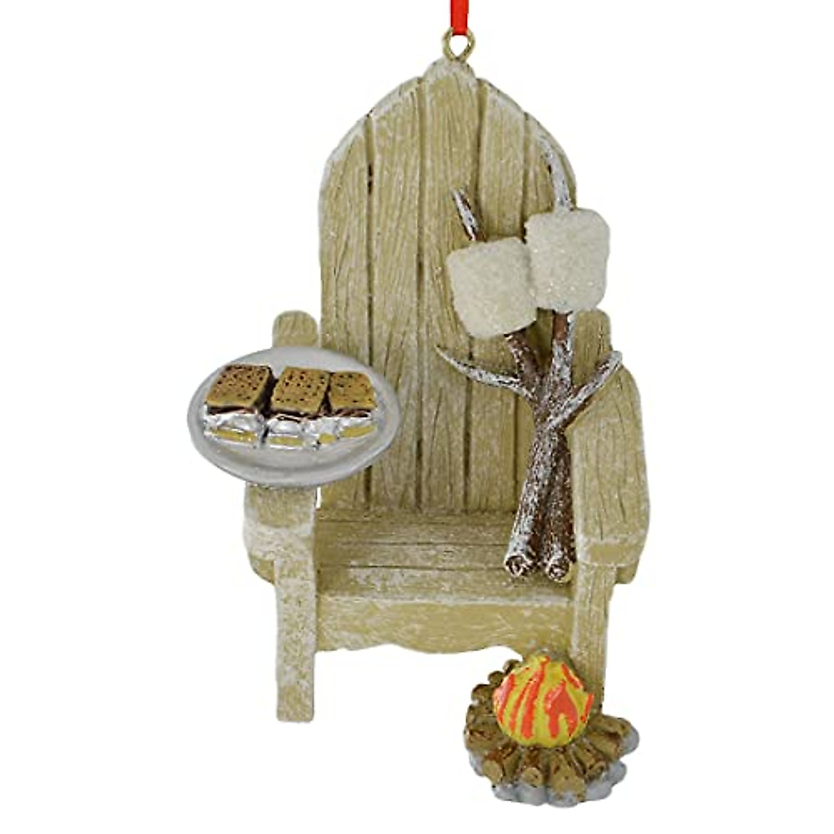 Kurt S. Adler Adirondack Chair and Smores Ornament A1802 New