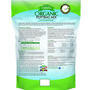 Espoma Organic Potting Soil Mix - All Natural Potting Mix For All Indoor & Outdoor Containers Including Herbs & Vegetables. For Organic Gardening, 8qt. bag. Pack of 2