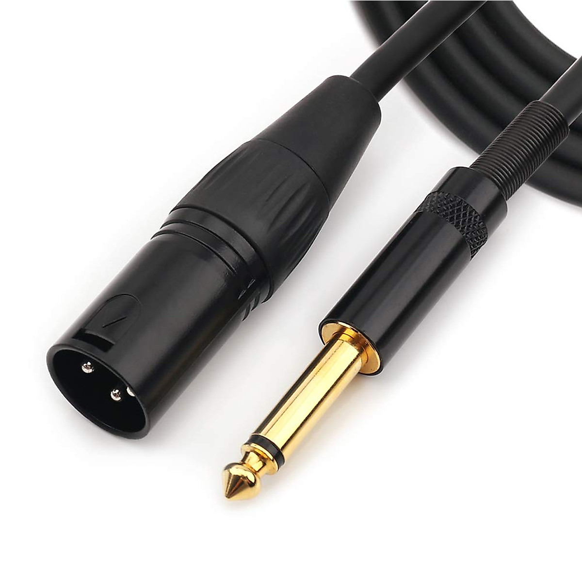NANYI 6.35mm (1/4 Inch) Male TS Male to XLR Interconnect Audio microphone Cable (XLR-F-1.6FT)