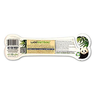 Woobamboo! Eco-Friendly Large Breed Bamboo Toothbrush 2 Pack