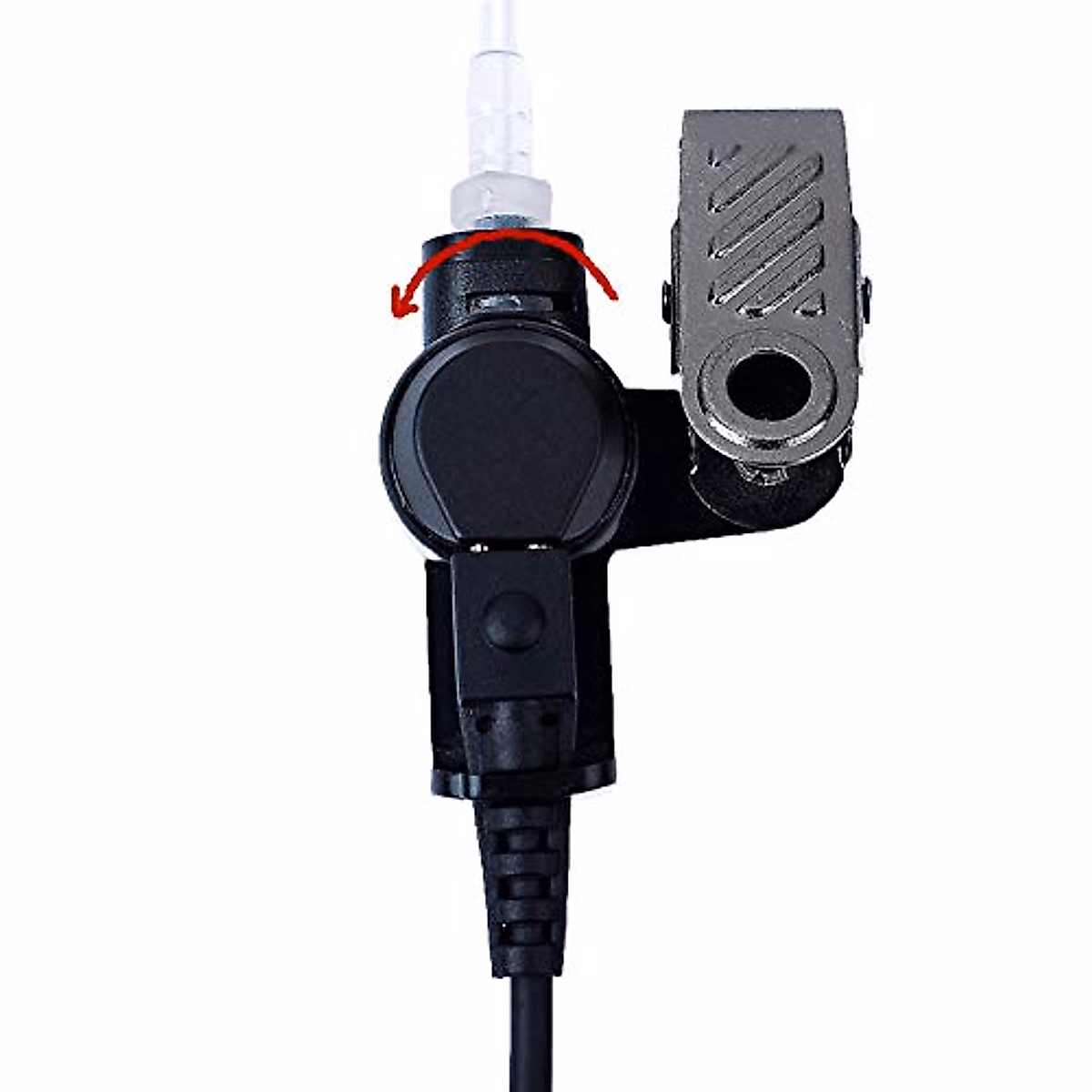 KEYBLU Walkie Talkie 2 Pin Earpiece/Headset with Transparent Acoustic Tube Compatible with Kenwood Retevis Baofeng UV-5R BF-888S BF-F8HP BF-F9 UV-82 Surveillance Headphone
