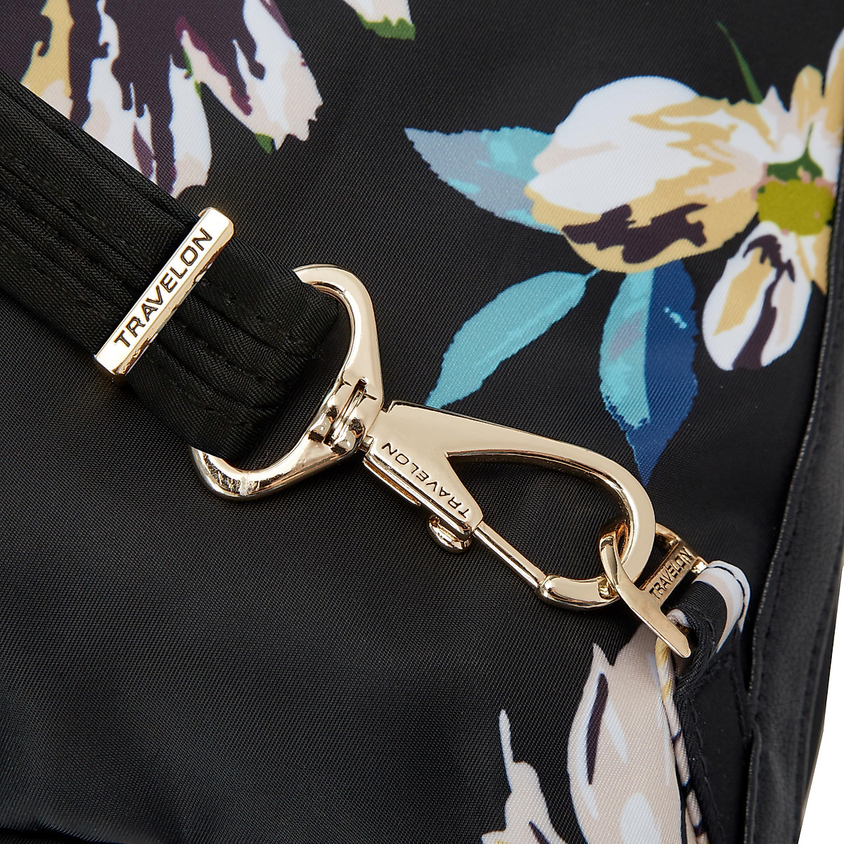 Travelon Addison-Anti-Theft Backpack, Midnight Floral, One Size