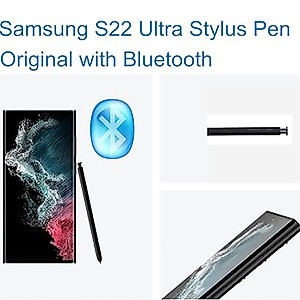 S22 Ultra S Pen Replacement for Samsung Galaxy S22 Ultra 5G Stylus Pen withBluetooth,Galaxy S22 Ultra Replacment Pen for Samsung Galaxy S22 Ultra All Versions(Phantom Black)