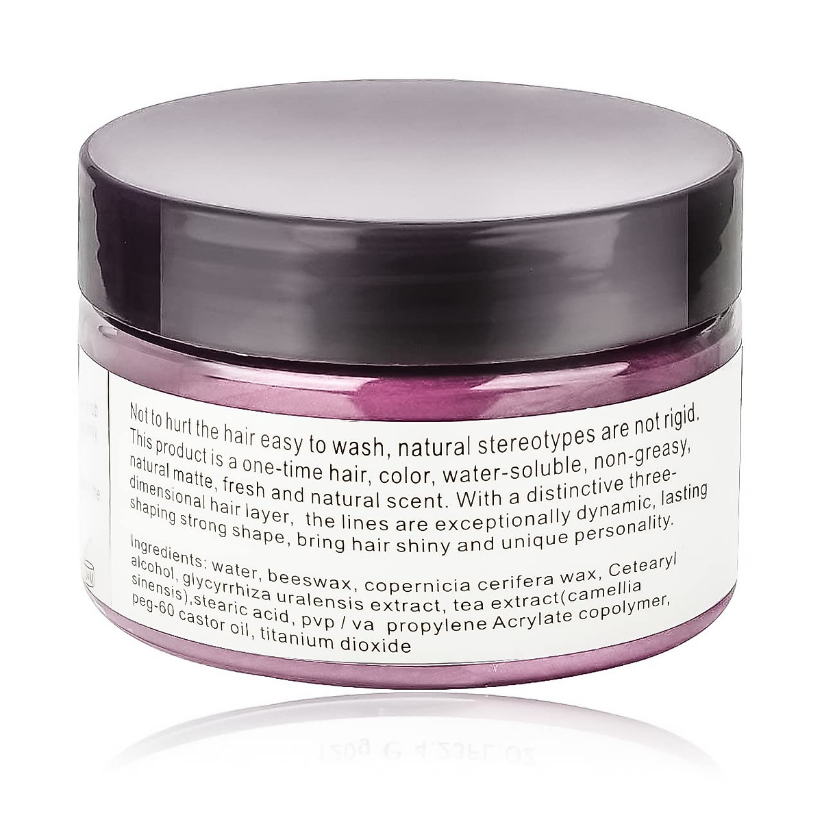 SOVONCARE Pink Hair Styling Wax, Temporary Hair Color Cream for DIY Hairstyle, Cosplay, Halloween, Date - 4.23 oz