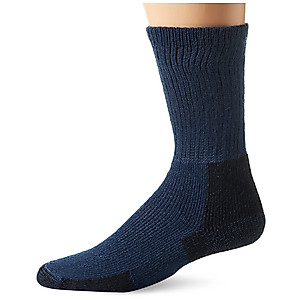 thorlos mens Kx Max Cushion Crew Hiking Socks, Dark Blue, X-Large US