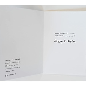 Greeting Card A Year Full of God's Goodness And Daily Blessings To Enjoy Religious Christian Happy Birthday with West Highland White Terrier Westie Dog