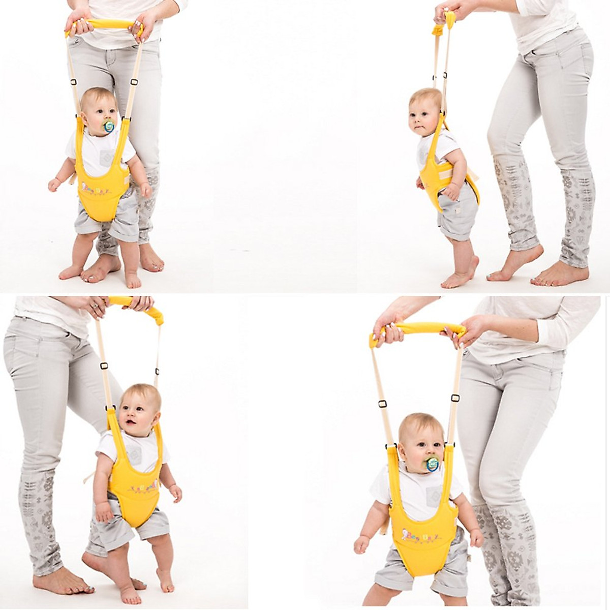 OLizee® Breathable Handheld Baby Child Harnesses Learning Assistant Toddler Walking Helper Kid Safe Walking Protective Belt(Blue)