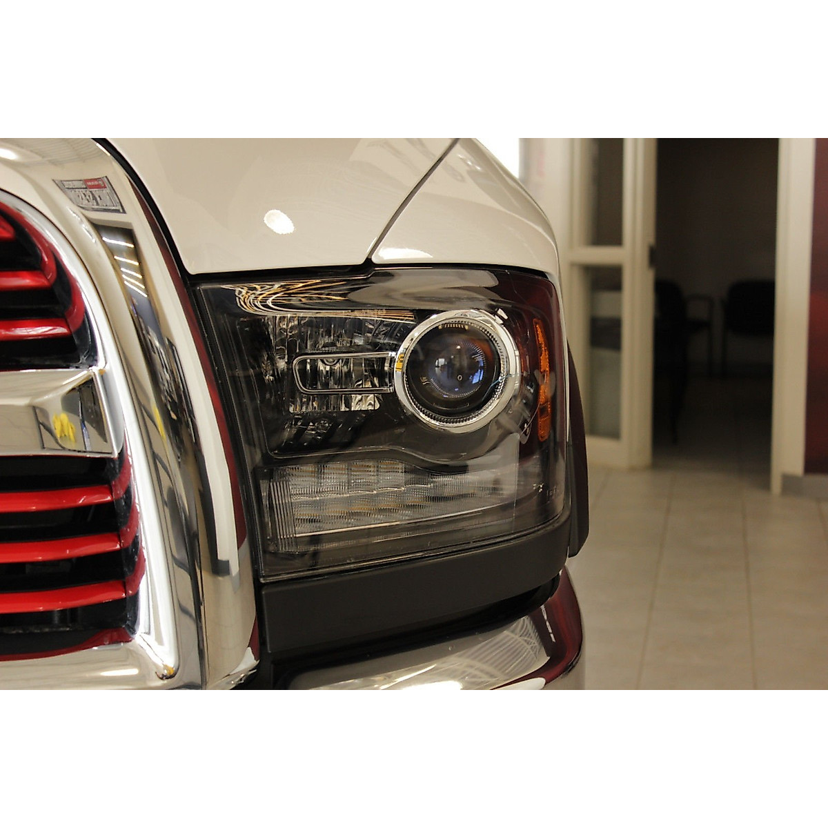 Mopar Pair Of Dodge Ram 1500 2500 3500 Black Projector Headlights OEM