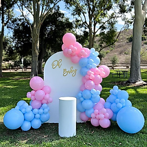 Pink and Blue Balloons Garland Arch Kit, 134pcs Gender Reveal Balloon Garland Arch Kit for Boy or Girl Gender Reveal Decorations Birthday Party Baby Shower Decorations