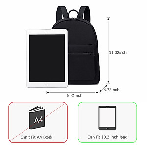 Ecodudo Mini Backpack Purse for Women Teen Girls Small Fashion Bag (Black)