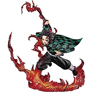 TAMASHII NATIONS - Demon Slayer: Kimetsu no Yaiba - Tanjiro Kamado Total Concentration Breathing, Bandai Spirits FiguartsZERO Collectible Statue