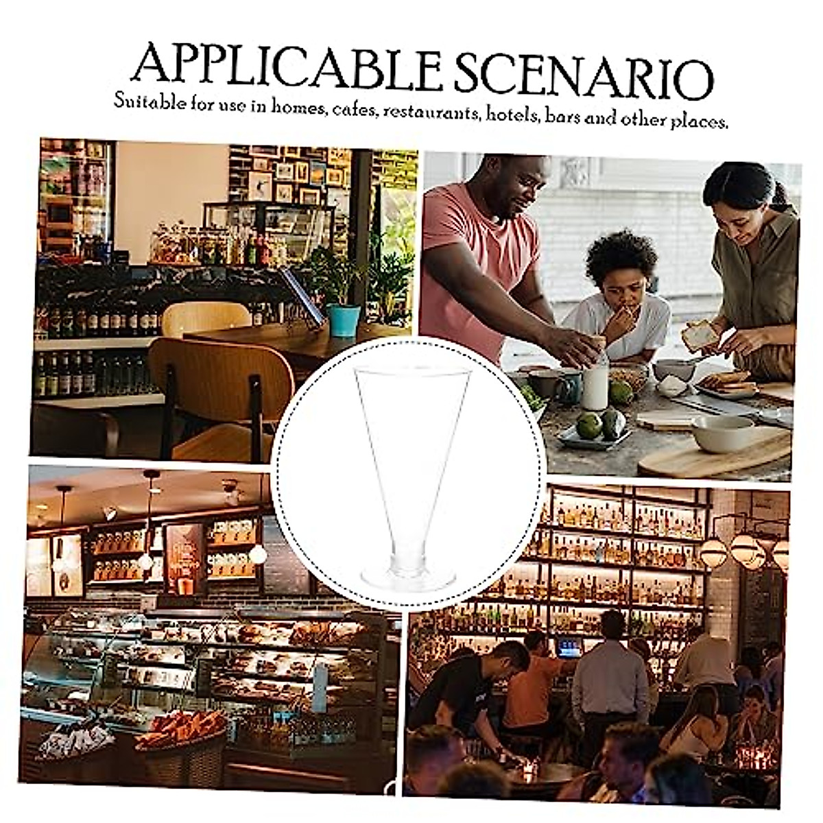 SEWOART 25Pcs ice cream cup parfait cups cone ice cream trifle tasters glass party cups mini containers with lids glass serving dishes trifle bowl with lid wine glasses conical snack bowl