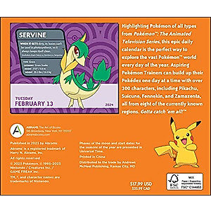 Pokémon 2024 Day-to-Day Calendar