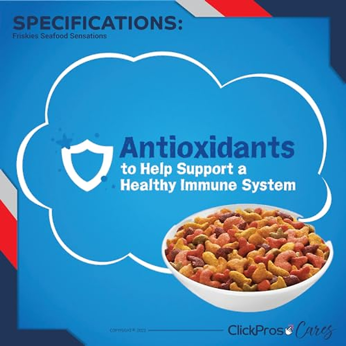 ClickPros Friskies Dry Cat Food Seafood Sensations Bundle | Includes 2 Bags of Friskies Dry Cat Food Salmon, Tuna, and Shrimp Flavors (3.15 LB) Pet Guide and 2 Toothbrushes!