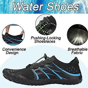 LIZRHA Water Shoes Men Water Shoes for Women Mens Water Shoes Beach Shoes for Mens Womens Aqua Swim Shoes Quick Dry Water Shoes Aqua Shoes for Pool Beach Boat Surf Walking Water Park Yoga