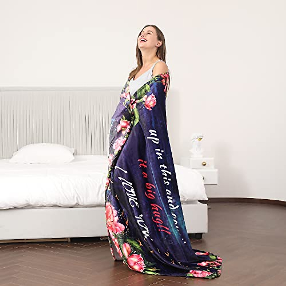 Gifts for Mom,Mom Blanket from Daughter Son, Mom Gift Soft Flannel Throw Blankets for Couch Bedroom Sofa Warm Blanket, Birthday for Mom (to Mom #02, 60"x80")