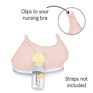 Bravado Designs Sustainable Clip and Pump Hands-Free Pumping Accessory | Pink Leopard | M