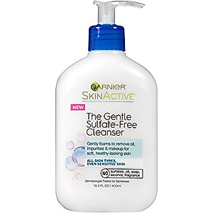 Garnier SkinActive Gentle Sulfate-Free Foaming Face Wash, 13.5 Ounce