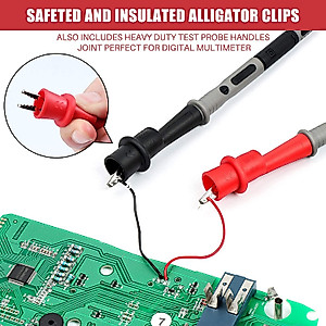 AstroAI 4000 Counts Digital Clamp Meter+Multimeter Test Leads Kit,