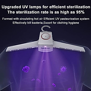 PHASFBJ Heated Clothes Airer, 150W Electric Portable Clothes Airer Dryer, Portable PTC Hot Air Drying Pod Dries Clothes Quickly and Efficiently, Saves Energy