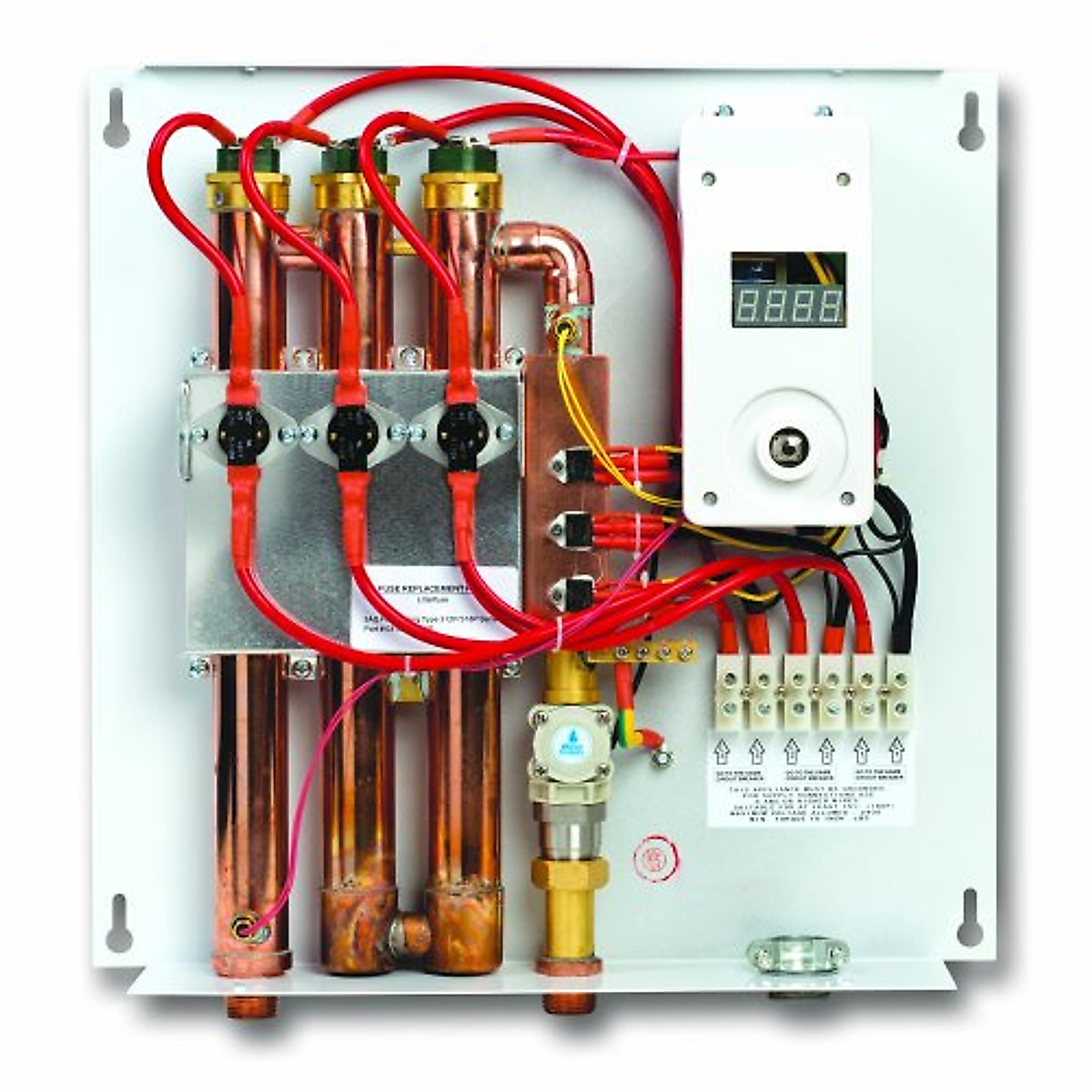 Ecosmart ECO 24 24 KW at 240-Volt Electric Tankless Water Heater with Patented Self Modulating Technology, 17 x 17 x 3.5