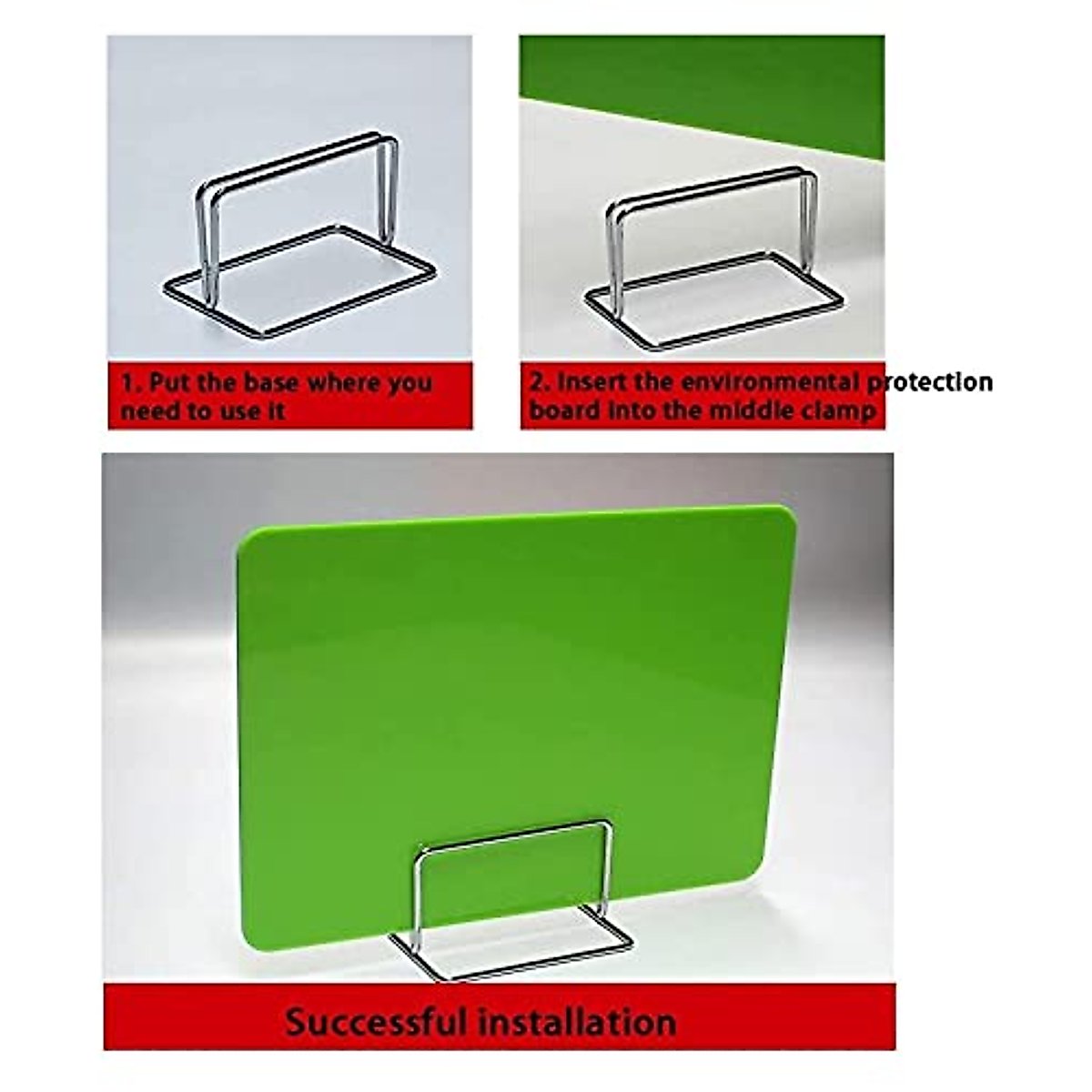 Office Desk Bezel Desk Partition Acrylic Screen Board Desktop Partition Board Exam Bezel Mobile Screen Clip (Color : Matte Transparent, Size : 30 * 50cm)