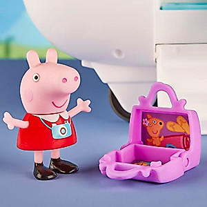Peppa Pig Peppa’s Adventures Air Peppa Airplane Vehicle Preschool Toy with Rolling Wheels, 1 Figure, 1 Accessory; Ages 3 and Up