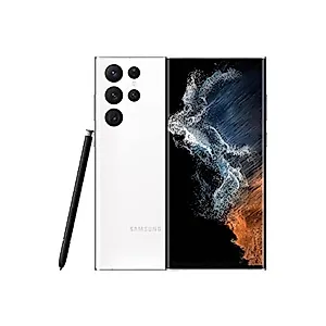 SAMSUNG Galaxy S22 Ultra Cell Phone, Factory Unlocked Android Smartphone, 512GB, 8K Camera, Brightest Display Screen, S Pen, Long Battery Life, Fast 4nm Processor, US Version, 2022, Phantom White