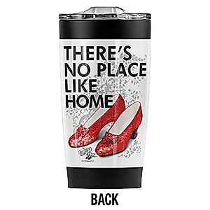 Logovision The Wizard of Oz No Place Like Home Stainless Steel Tumbler 20 oz Coffee Travel Mug/Cup, Vacuum Insulated & Double Wall with Leakproof Sliding Lid | Great for Hot Drinks and Cold Beverages