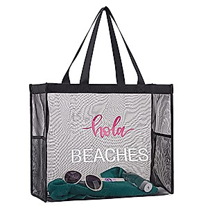 Montana West Beach Totes Bags for Women Beach Essentials for Vacation Large Pool Bag Outdoor Tote Bag portable travel bag beach sports handbag Reusable Shopping Bags MWC-133BK