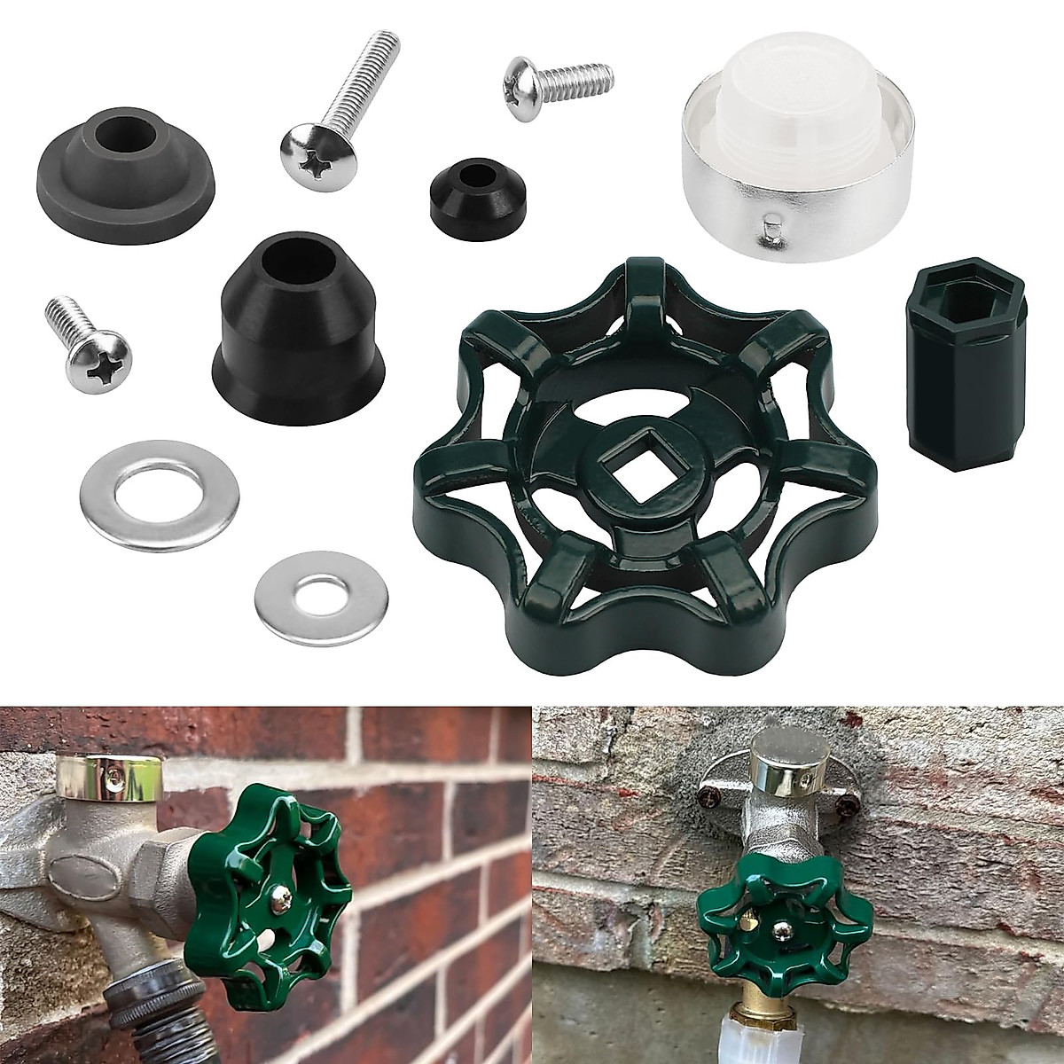 Aulpq C-144KT-807 Outdoor Faucet Repair Kit, for Prier C-144/244 Series Wall Hydrant