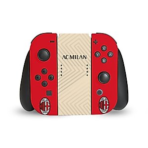 Head Case Designs Officially Licensed AC Milan Away 2021/22 Crest Kit Vinyl Sticker Gaming Skin Decal Cover Compatible with Nintendo Switch Joy-Con Controller