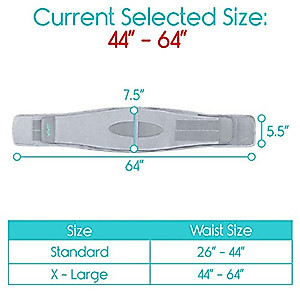 Vive Lower Back Support Brace for Men & Women - Dual Adjustable Lumbar Belt for Heavy Lifting, Herniated Disc, Sciatica, Scoliosis, & Thoracic Pain Relief - Compression Posture Device for Work or Home