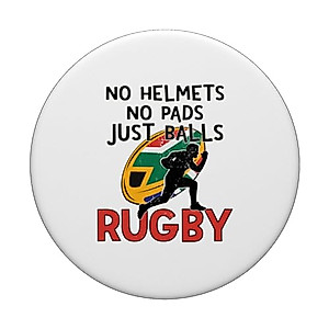 Funny South Africa Rugby No Helmets Design PopSockets Standard PopGrip