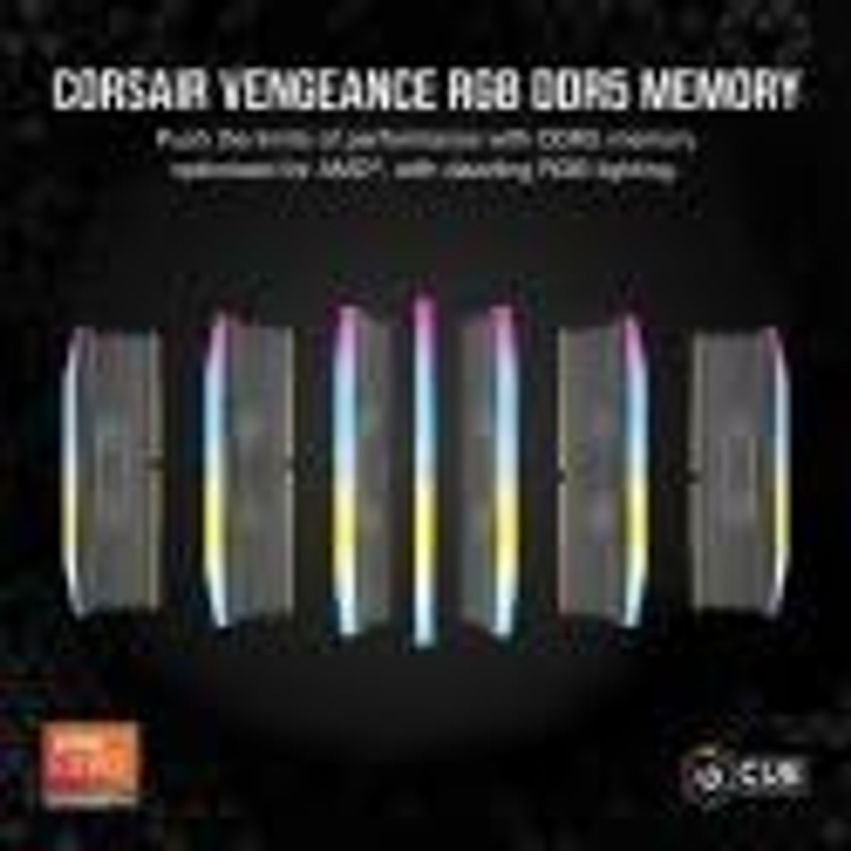 CORSAIR VENGEANCE RGB DDR5 64GB (4x16GB) DDR5 5600MHz CL36 AMD EXPO Intel XMP iCUE Compatible Computer Memory – Gray (CMH64GX5M4B5600Z36)