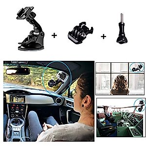Suptig Accessories Kit Compatible for Gopro Hero 11 Hero 10 Hero 9 Hero 8 Hero 7/6/5/4/3/3+/2/1/Session Gopro Max Gopro Fusion DJI Osmo, Insta360 and AKASO Action Camera Accessories