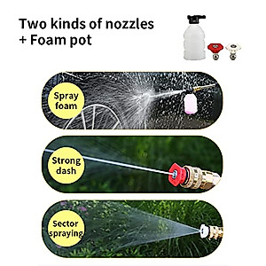 Auoesiwi Cordless Pressure Washer Battery Powered,Small Pressure Washer Portable 24v Electric Cleaner 160w 100bar Lithium,Extension Pole,Garden/Outdoor Cleaning Tool(Size:88VF)