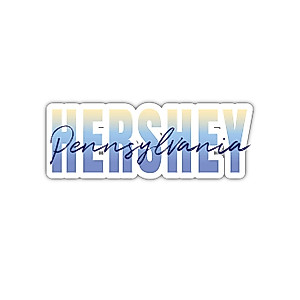 Hershey Pennsylvania Souvenir 4-Inch Magnet Script Design 4 Inch|Magnet