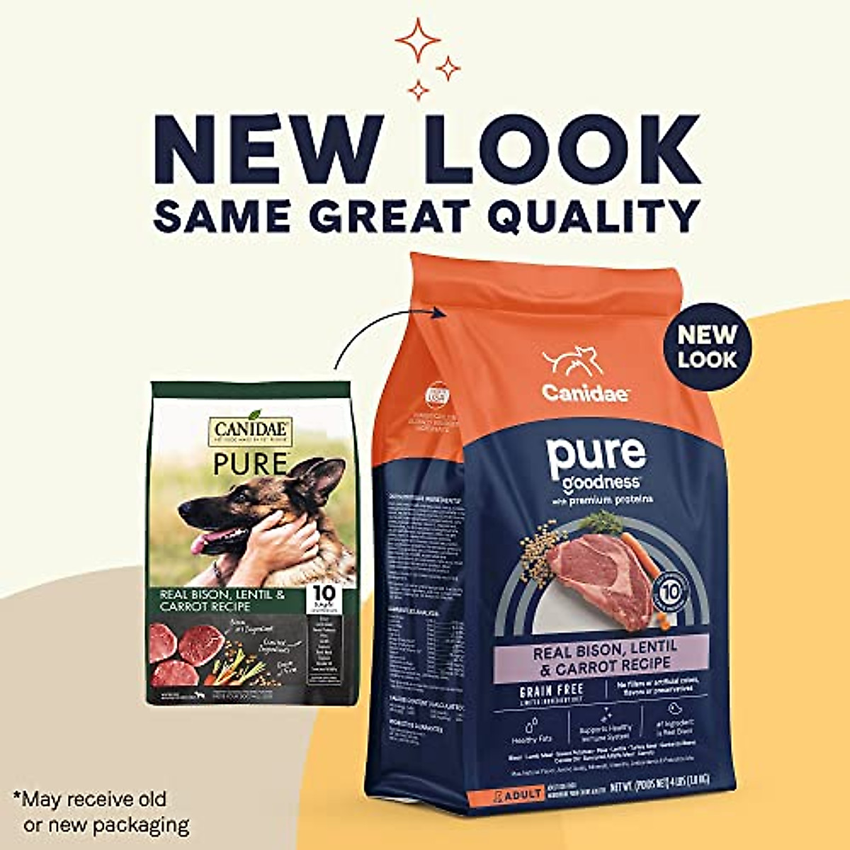 Canidae Pure Real Bison, Lentil & Carrot Recipe Adult Dry Dog 21 LB