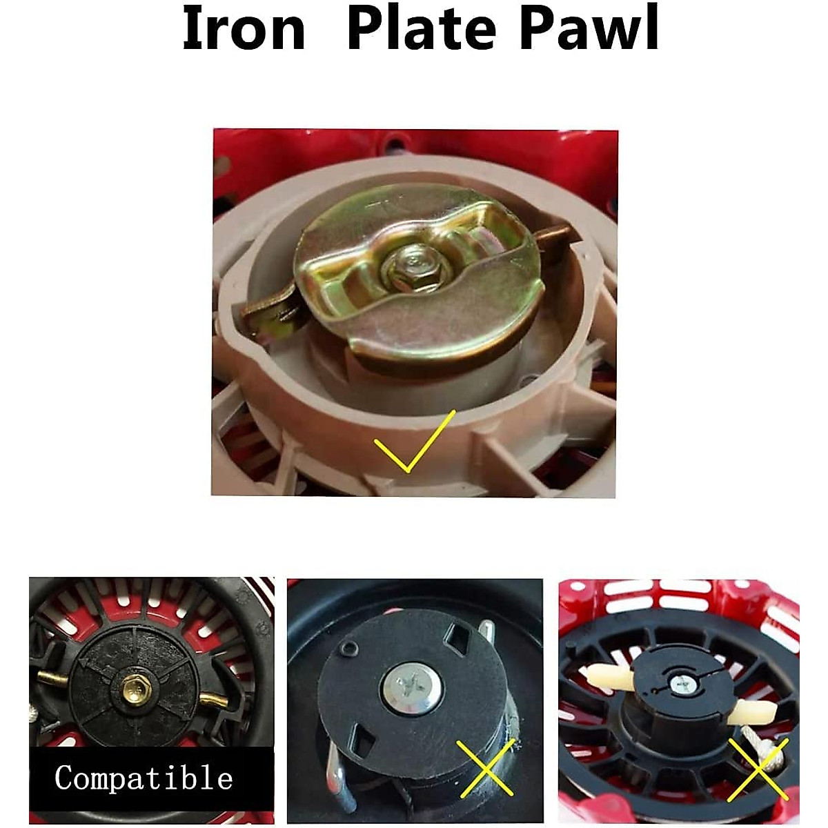 YAMAKATO Pull Start Assembly for Generac Pressure Washer 0J0813AST15 389cc 420cc Generator 0J0813ASRV 0J08073SRV 0J0813AST15 Recoil Cord Rope Starter